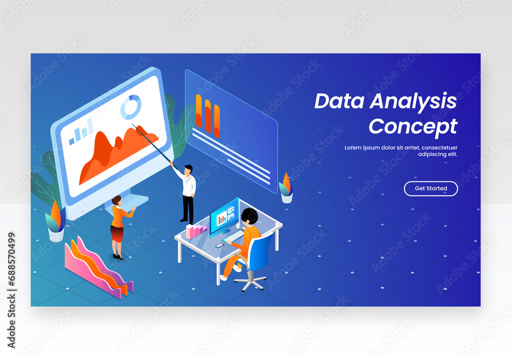 Data Analysis Concept Based Landing Page Design with Business People ...