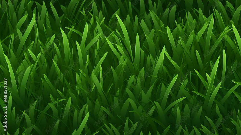 green poly cartoon grass texture background - Seamless tile. Endless ...