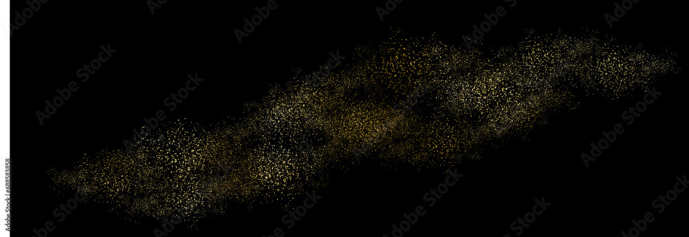Sparkling dust particles. PNG, Gold sparkle splatter border .Festive ...