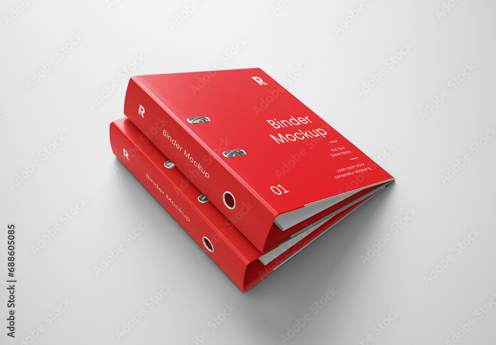 Corporate Binders Folder Mockup Stock Template | Adobe Stock