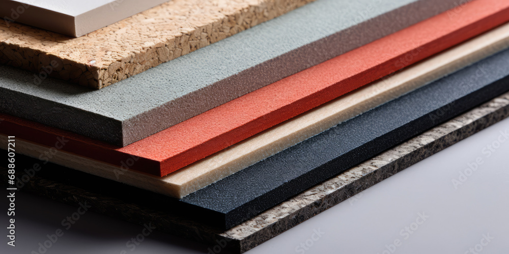 Thick cardboard made from recycled pulp or pressed sawdust for ...