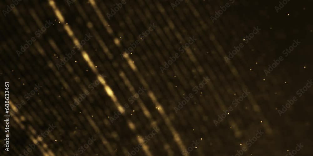 gold particles abstract background with shining golden floor particles ...