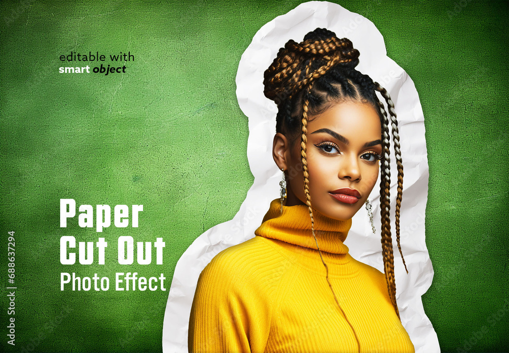 Paper Cut Out Effect Stock Template | Adobe Stock