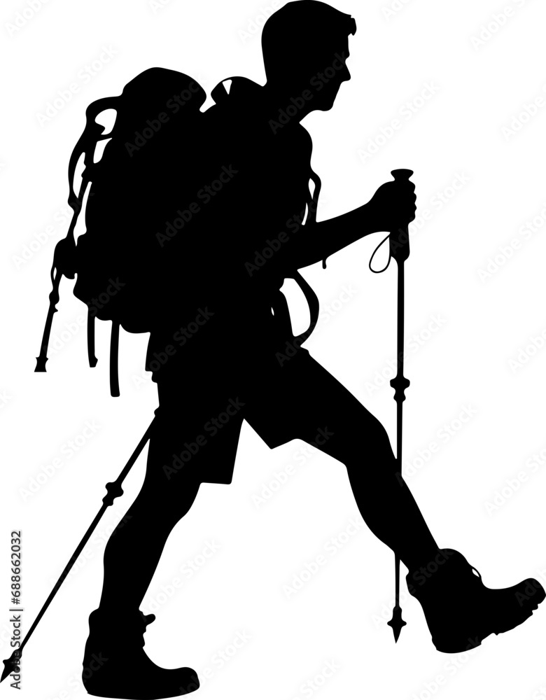 Vetor de Male Hiker SVG, Hiker SVG, Hike SVG, Mountains svg, Mountaineer svg, Adventure svg ...