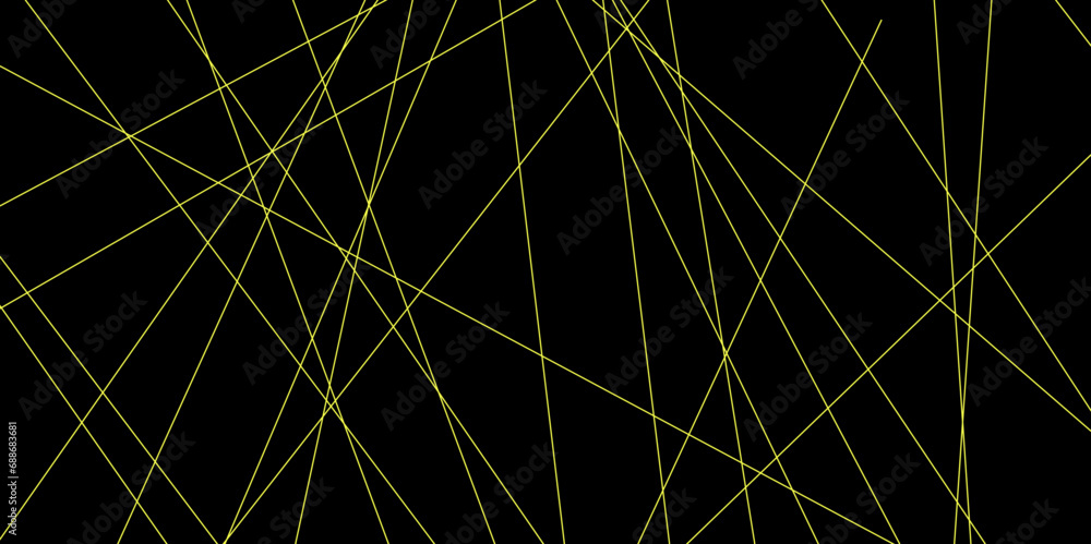 Abstract line background. abstract yellow lines with black background ...