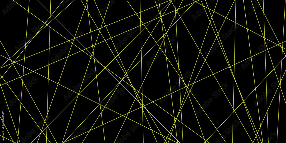 Abstract line background. abstract yellow lines with black background ...