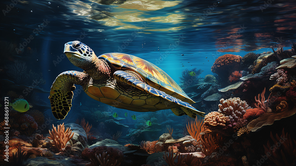 ภาพประกอบสต็อก Plunge into a virtual ocean of astonishingly realistic ...