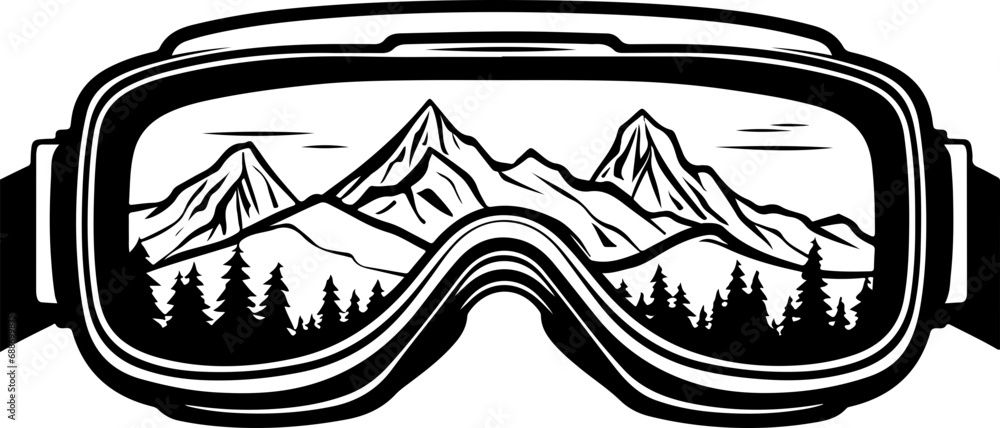 Ski Goggles SVG, Skiing SVG, Winter Sports SVG, Mountains svg, Snow svg ...