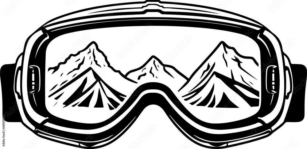 Ski Goggles SVG, Skiing SVG, Winter Sports SVG, Mountains svg, Snow svg ...