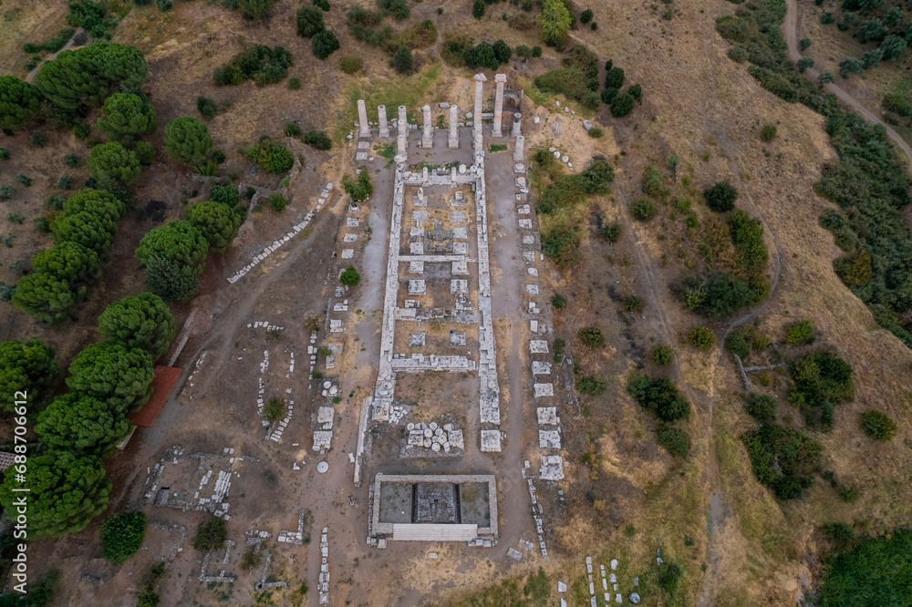 The Temple of Artemis at Sardis, the fourth largest temple of the Ionic ...