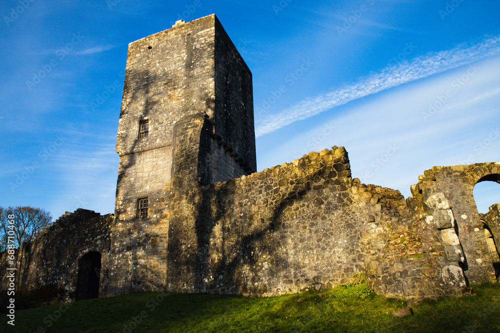 Mugdock Castle. Scotland. U.K. was the stronghold of the Clan Graham ...