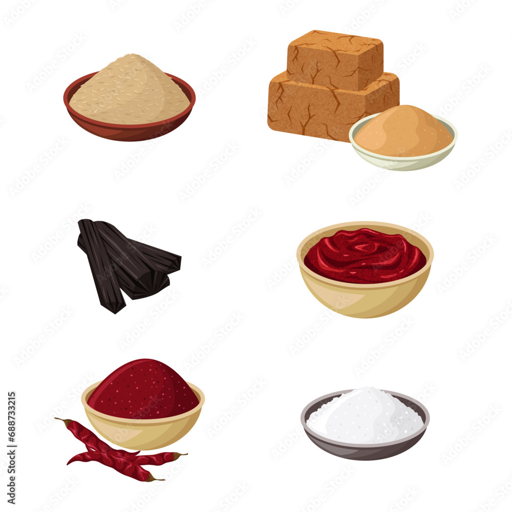 Gochujang (korean red chili paste) recipe ingredients. Gochugaru (red ...