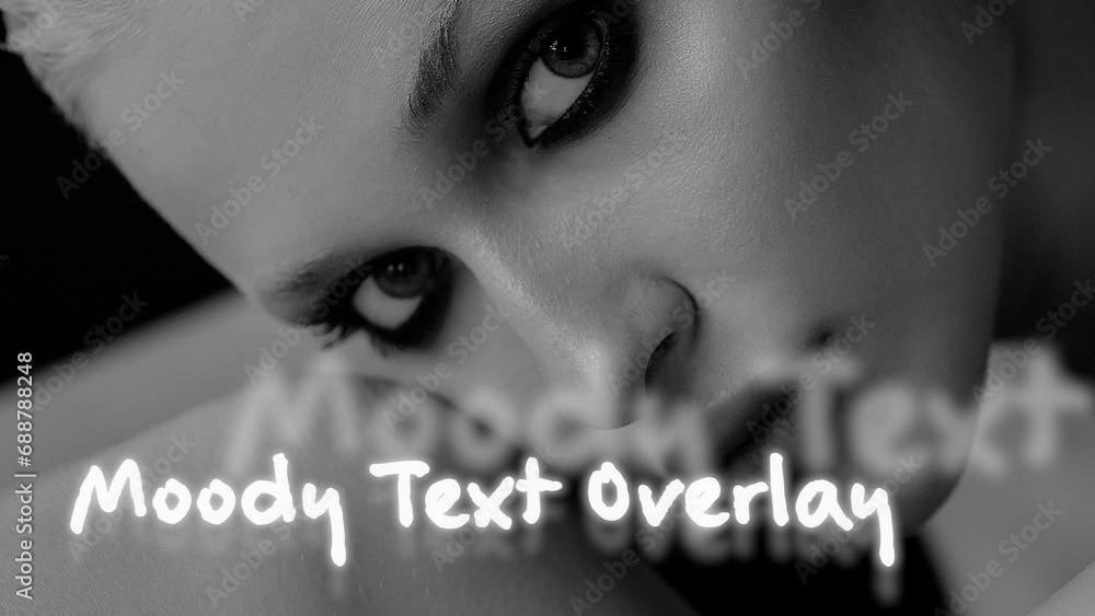 Sliding Moody Text Titles Overlay Stock Template | Adobe Stock