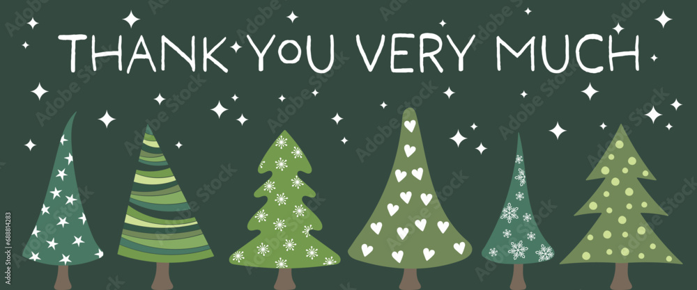 Vecteur Stock Thank you very much - Schriftzug in englischer Sprache ...