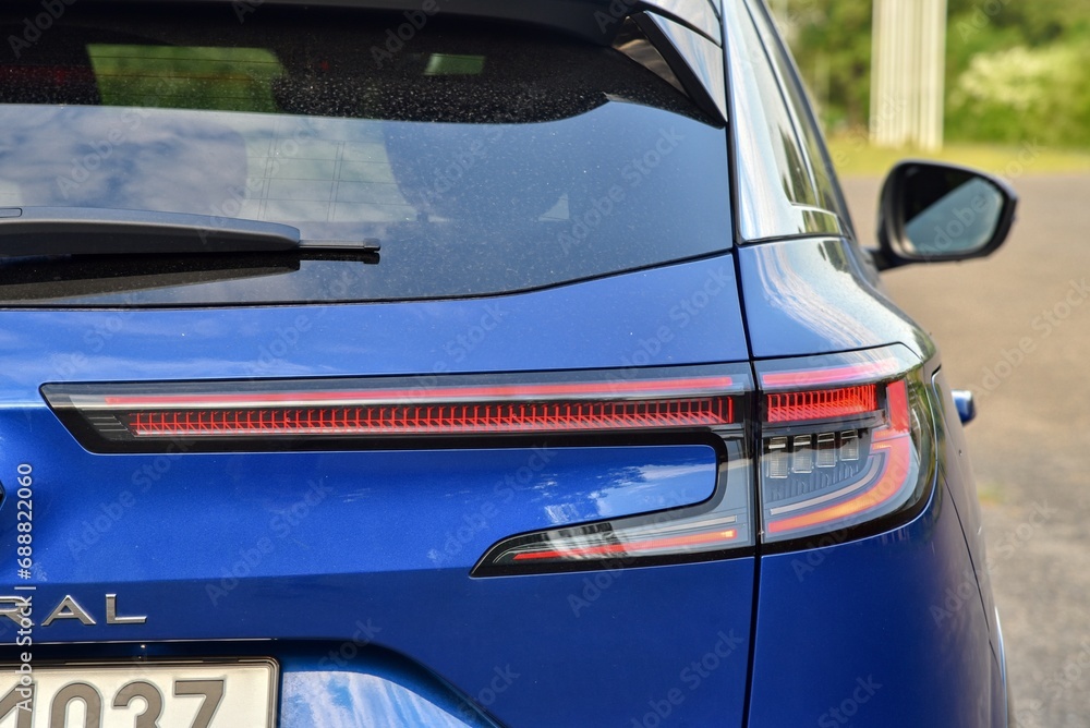 Renault Austral Iconic. Tail light car. 06-14-2023, Prague, Cech ...