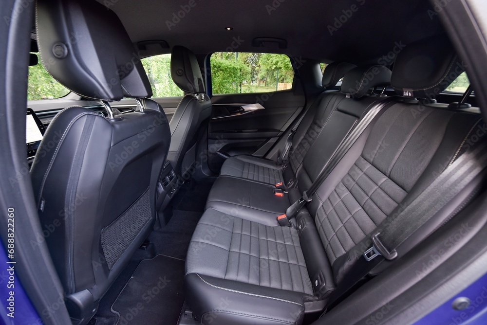 Renault Austral Iconic. Cabin interior - rear seats. 06-14-2023, Prague ...