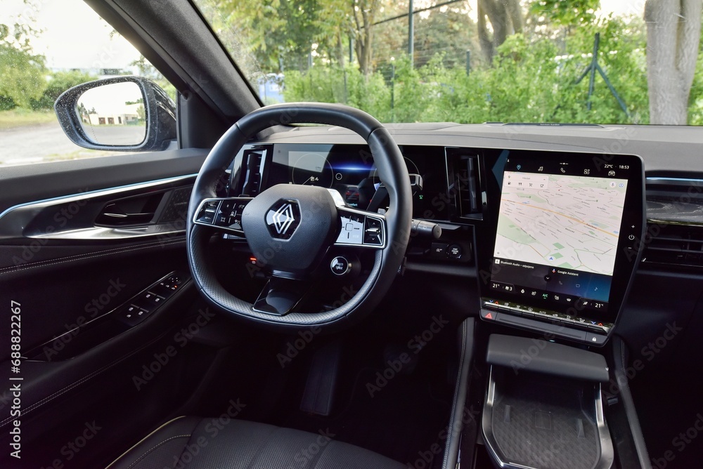 Renault Austral Iconic. Cabin interior - dashboard. 06-14-2023, Prague ...