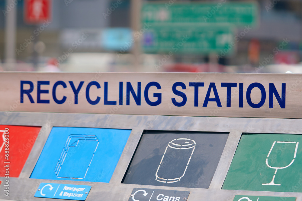 State-of-the-art garbage bins promoting waste segregation, ensuring a ...