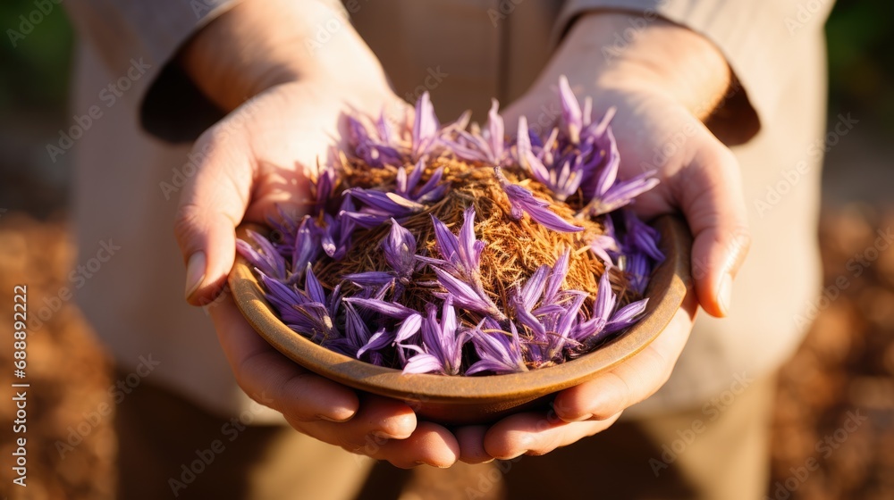 Saffron Harvest: Within a Saffron Processing Facility, Workers Dedicate ...