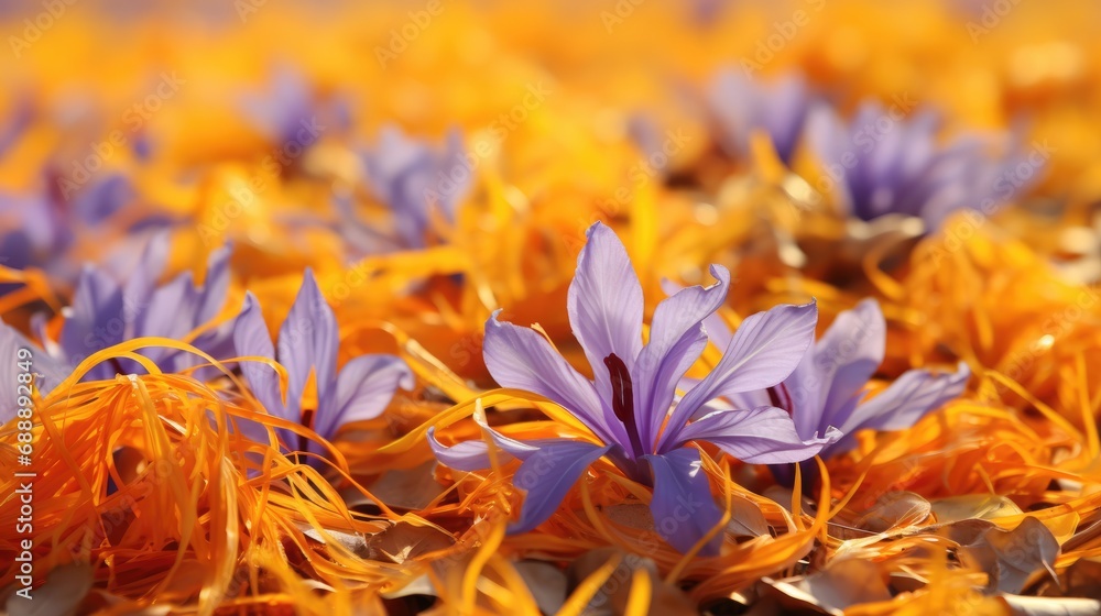 Sun-kissed Saffron: At an Indian Saffron Farm, Saffron Threads are ...