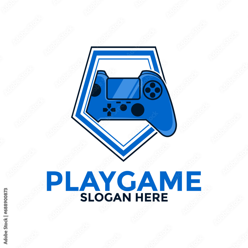 Game console logo vector, Gaming logo with game pad logo design ...