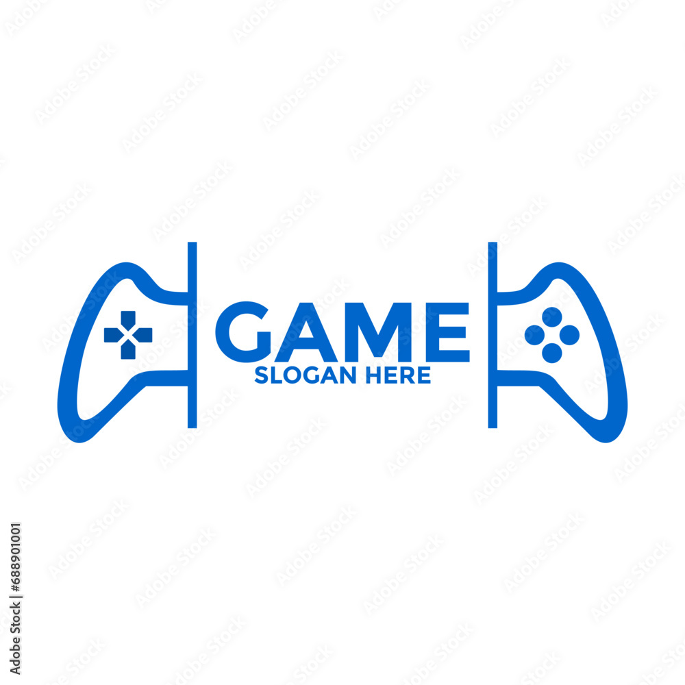 Game console logo vector, Gaming logo with game pad logo design ...