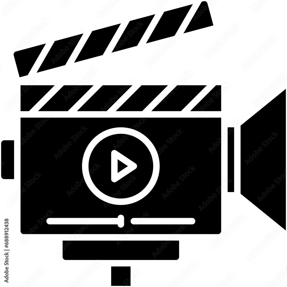 Production Icon. Film Post Making Creation Pictogram Graphic ...