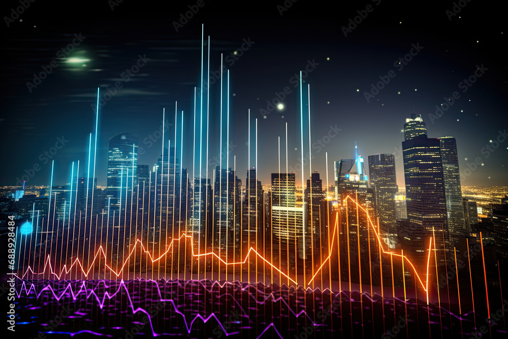 Financial Growth A graph or chart showing a positive financial growth ...