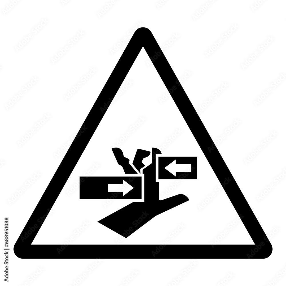 Crush Hand Left Right Symbol Sign, Vector Illustration, Isolate On ...