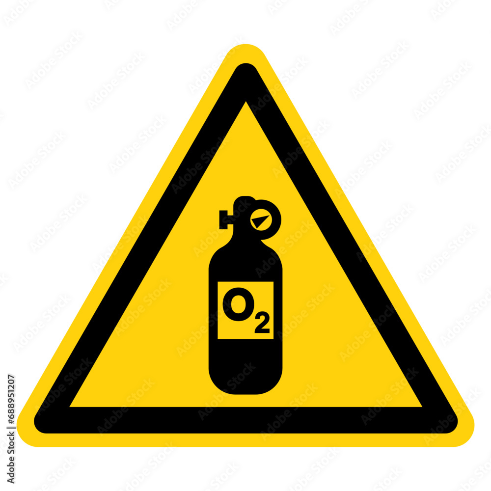 Oxygen Symbol Sign, Vector Illustration, Isolate On White Background ...