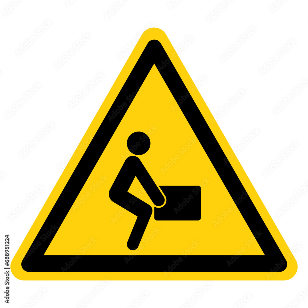 How To Lift Correctly Symbol Sign, Vector Illustration, Isolate On ...