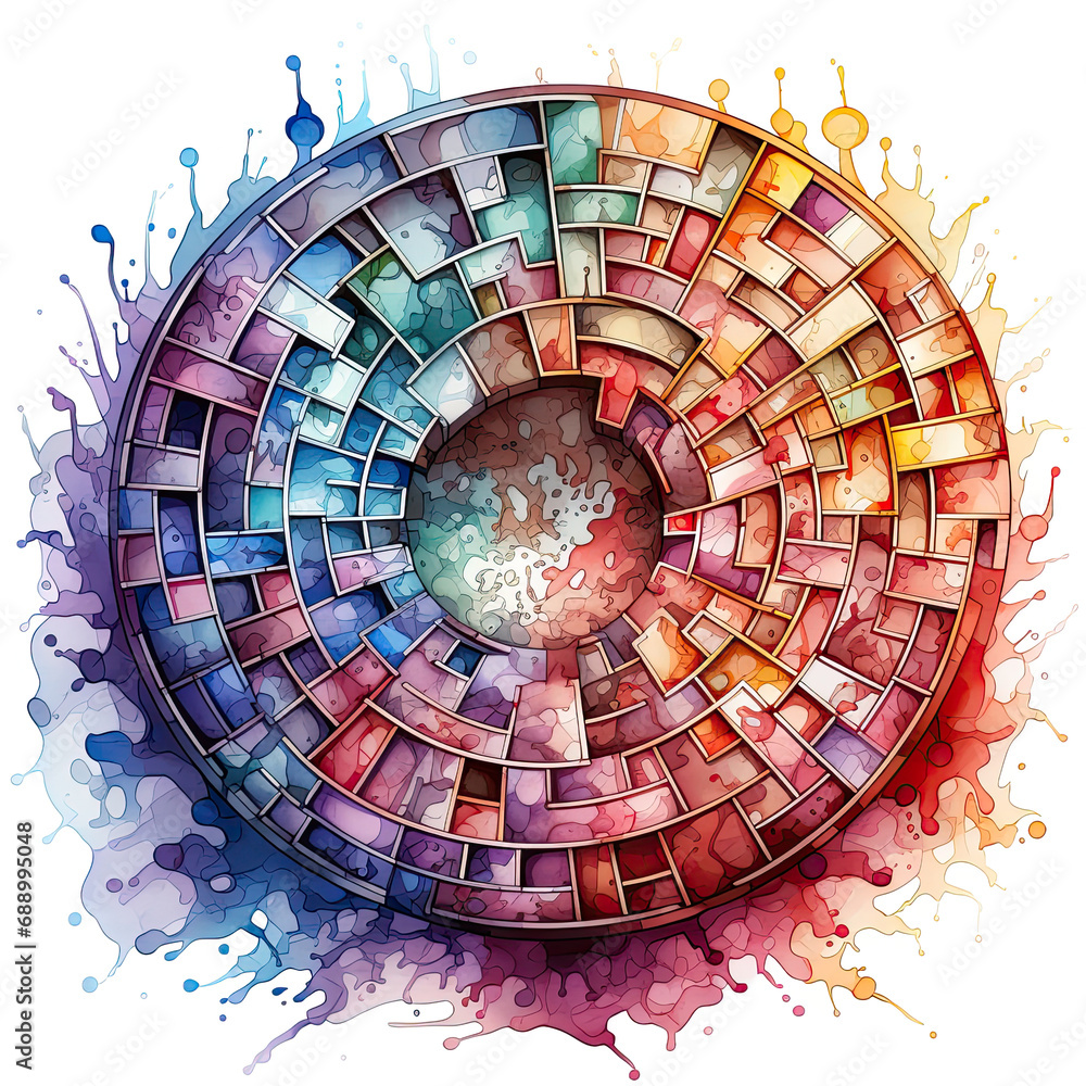 watercolor Pi Day clipart , Generative Ai Stock Illustration | Adobe Stock