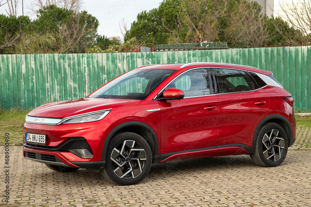 BYD Atto 3 is a battery electric compact crossover SUV manufactured by ...