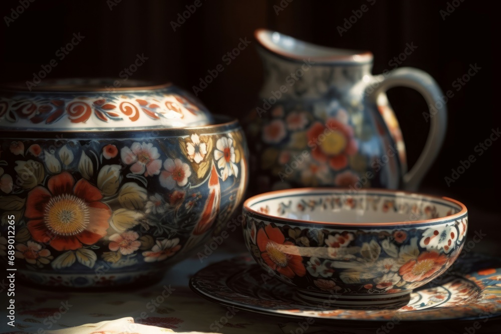 Traditional Russian porcelain. Beautifully crafted hand painted ceramic ...