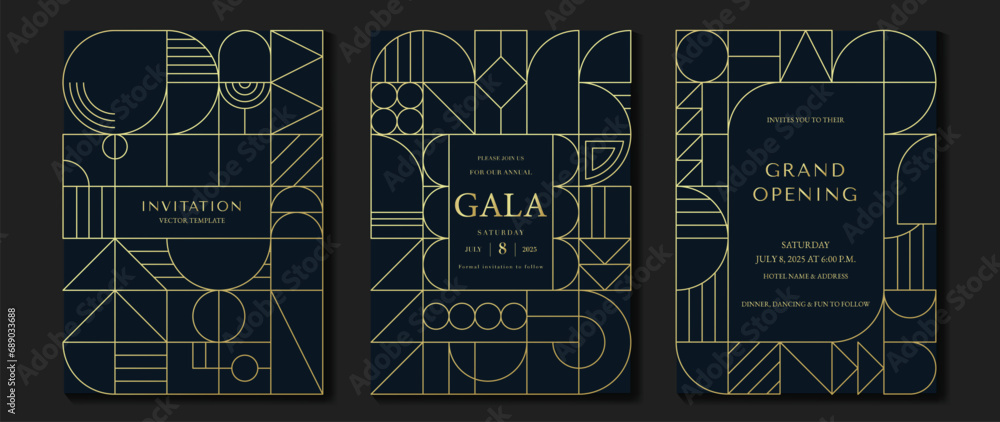 Luxury invitation card background vector. Elegant classic antique ...