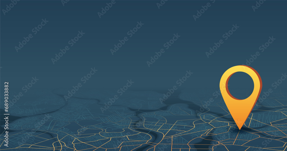 Destinations. Gps tracking map. Track navigation pin on street maps ...