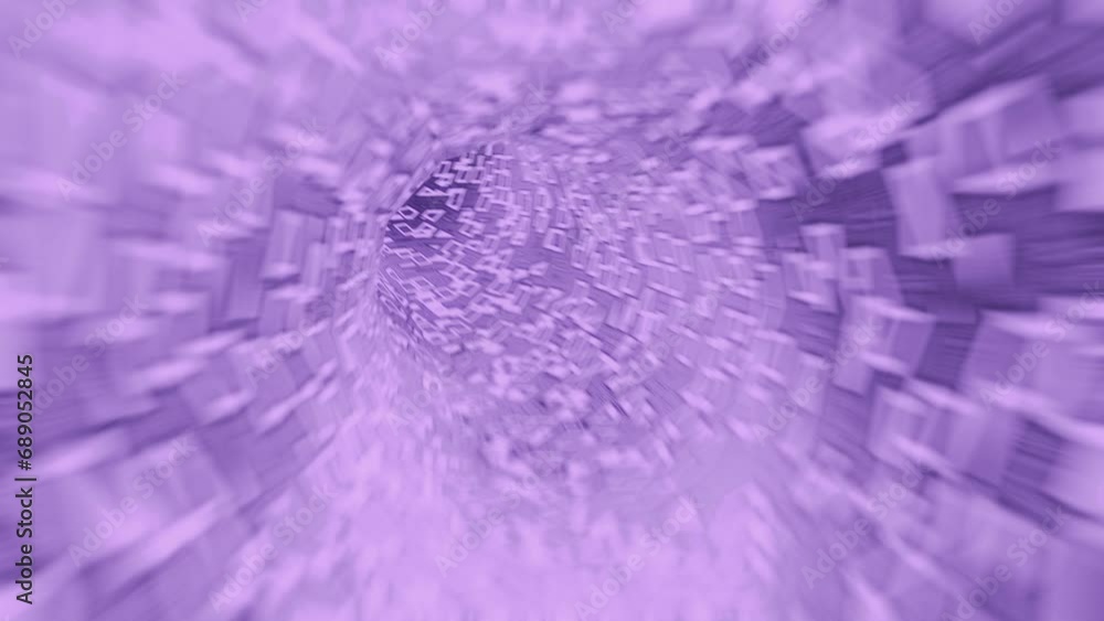 Multicolored loop animation that changes color during flight. Abstract ...