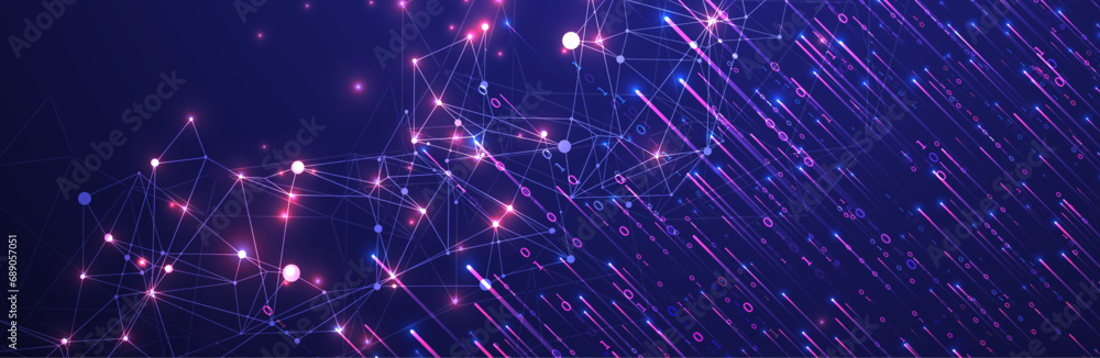 Technology Background Big Data Concept Binary Computer Code Hand 7062