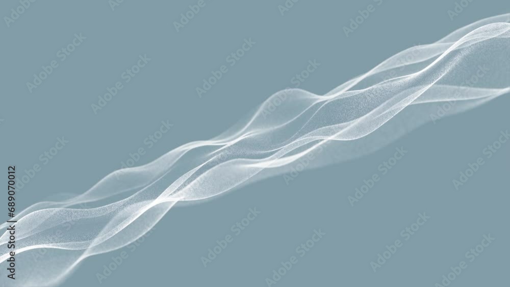 A stream of particles moves across the background as a simulated wave ...