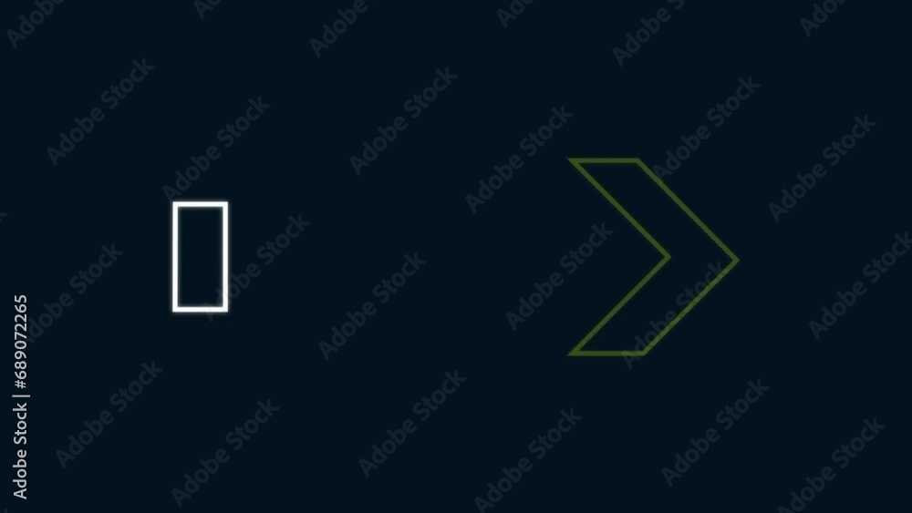 arrow loading animation background. Direction arrow animation ...