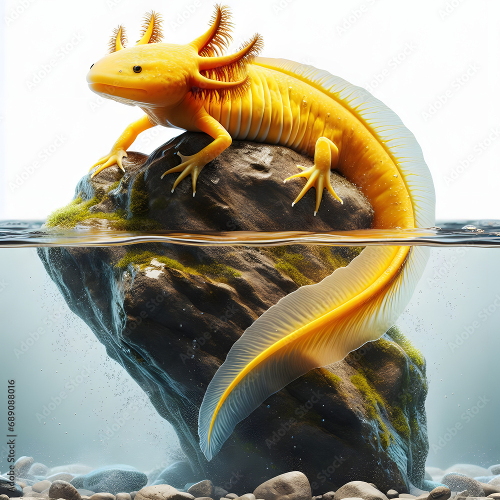 Ajolote, Ambystoma mexicanum, anfibio, neoténico, méxico, Xochimilco ...