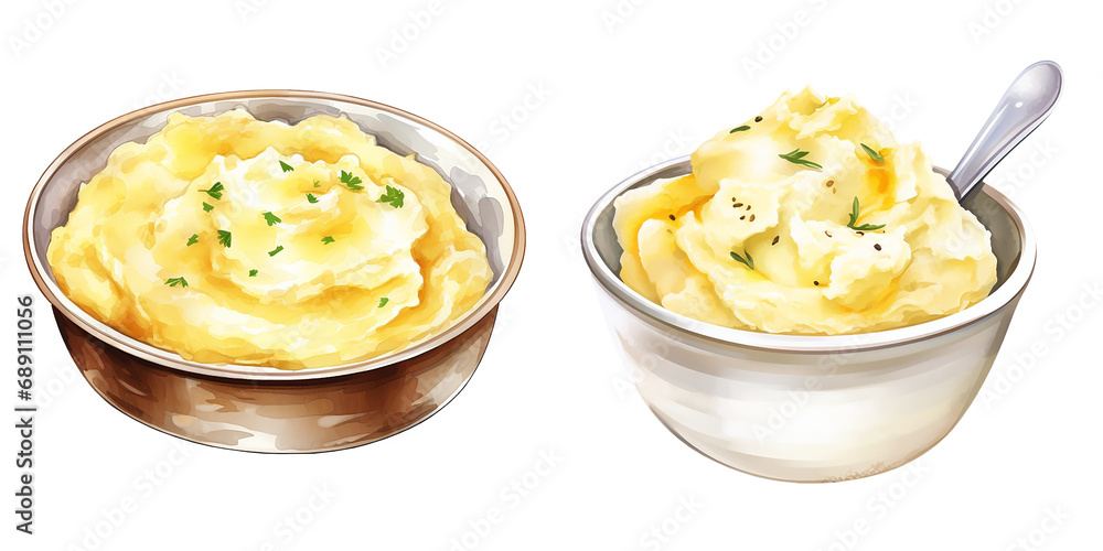 Mashed potatoe in a bowl png isolated on a transparent background ...