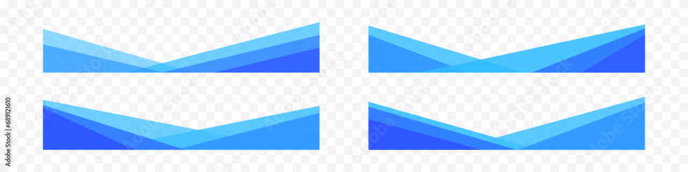 Set of separator headers, modern dividers shapes for bottom of the page web site Stock Vector ...