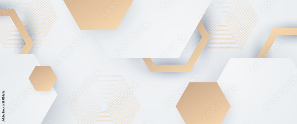 Abstract white gold background. Vector pattern. Color wave template and ...