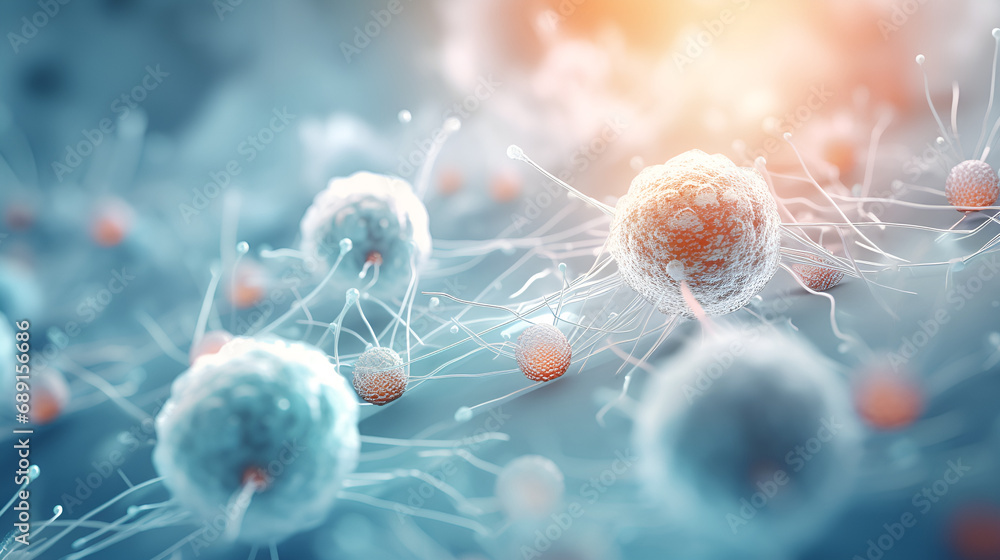 Understanding Viruses,Microscopic of Neuron cells of neural brain ...