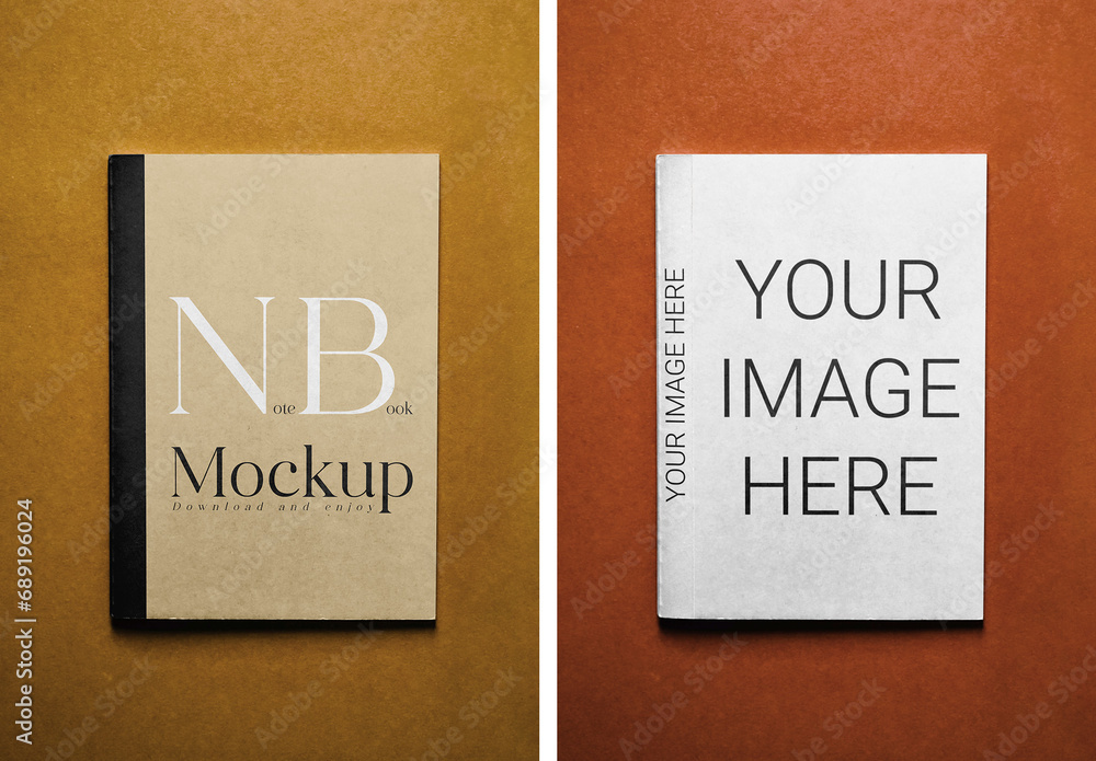 Exercise Book Mockup Stock Template | Adobe Stock