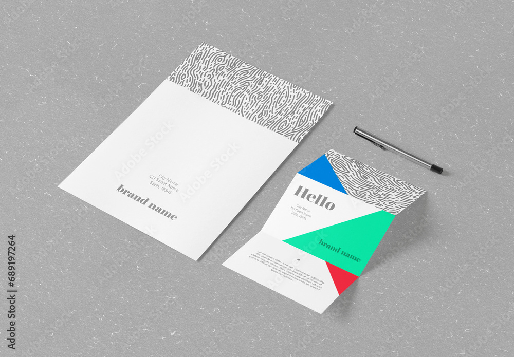 Paper Document Mockups Stock Template | Adobe Stock