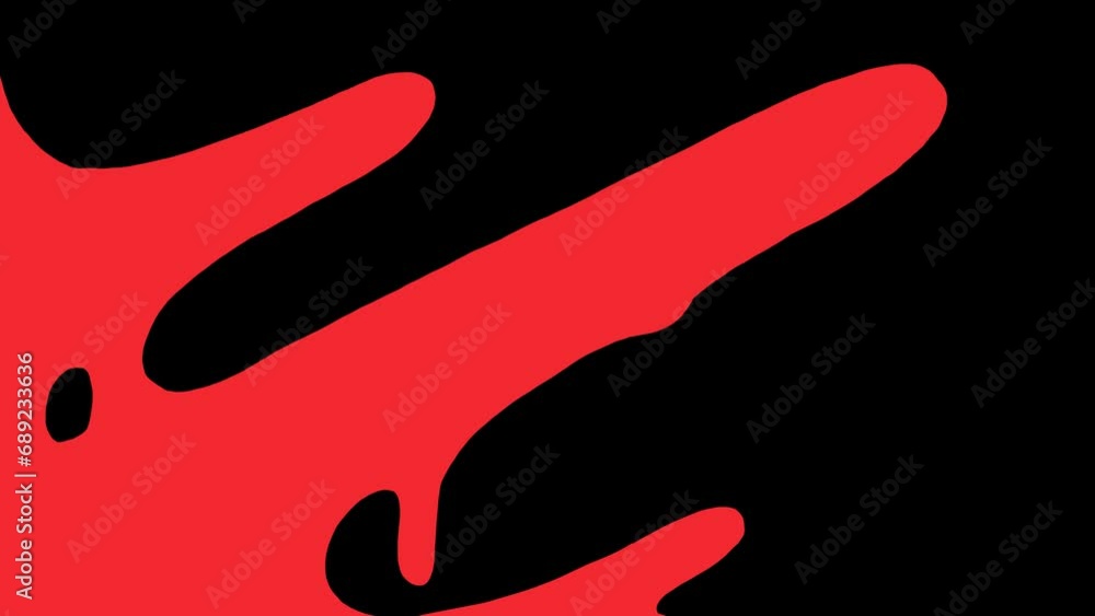 Diagonal liquid lines purple slime, black sludge, stream of blue water ...