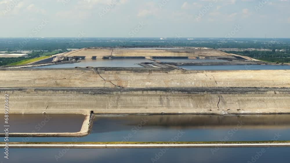 Waste management facility for disposing byproduct of phosphate ...