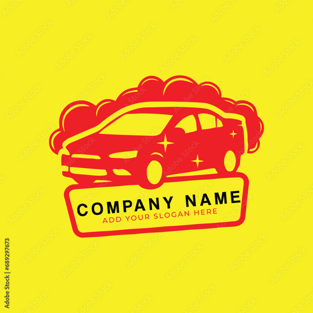 car insurance safety and car repairing detailing logo design vector ...